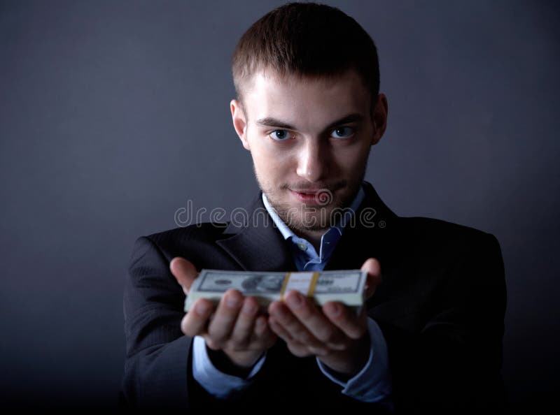 Giving the Money stock photo. Image of green, note, giving - 3139994