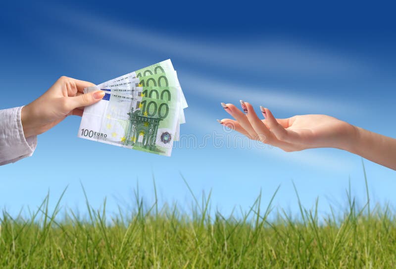 Giving money concept stock image. Image of give, business - 4560609