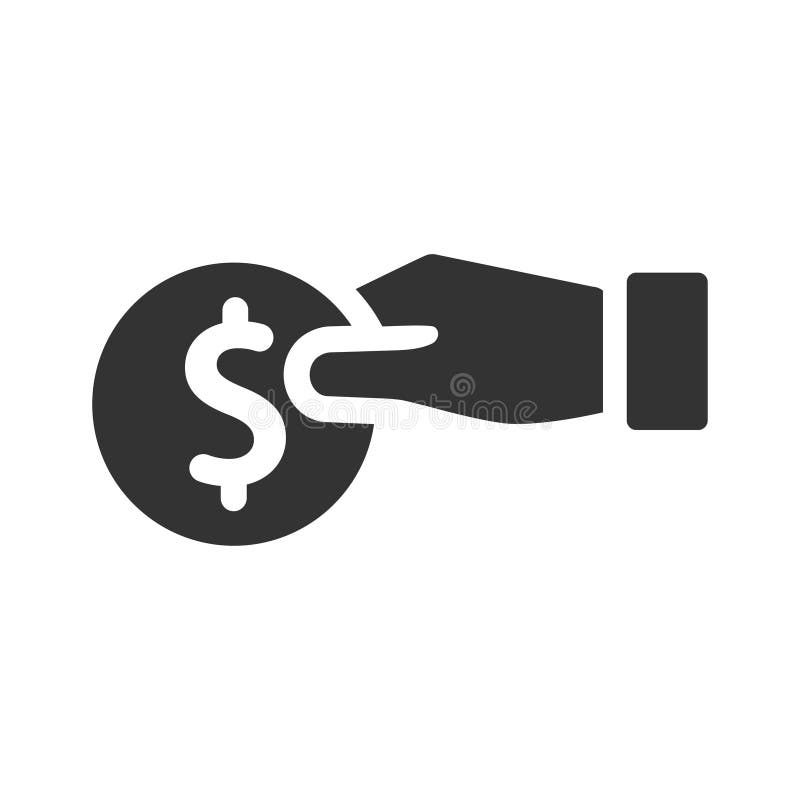 Giving Money Icon stock vector. Illustration of meticulously - 205078772
