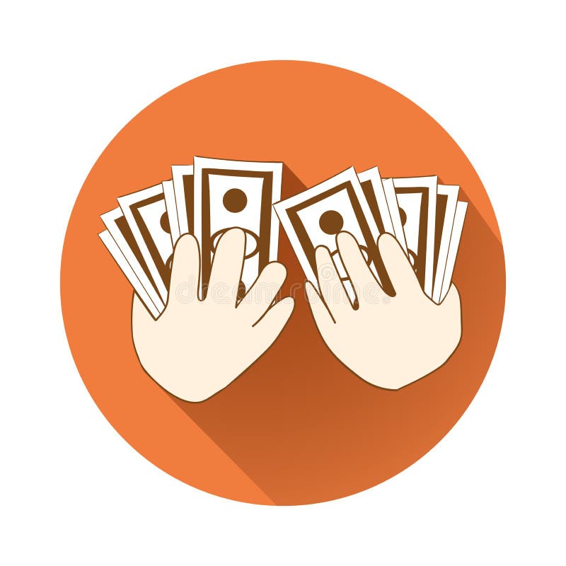 Giving money symbol stock vector. Illustration of earnings - 70728437