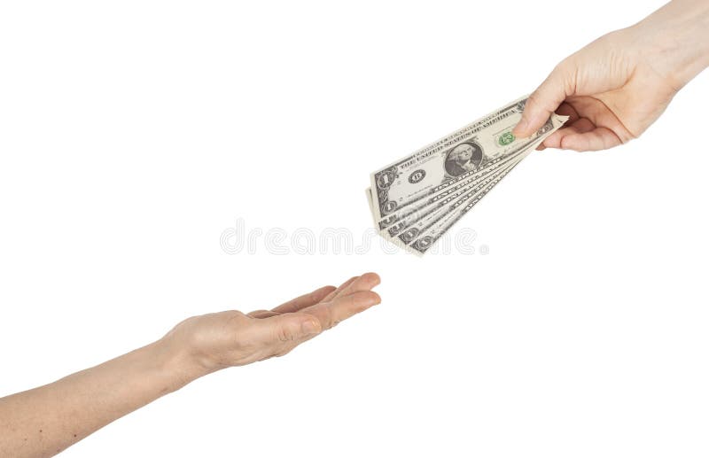 Giving money stock image. Image of cash, finance, money - 41127189
