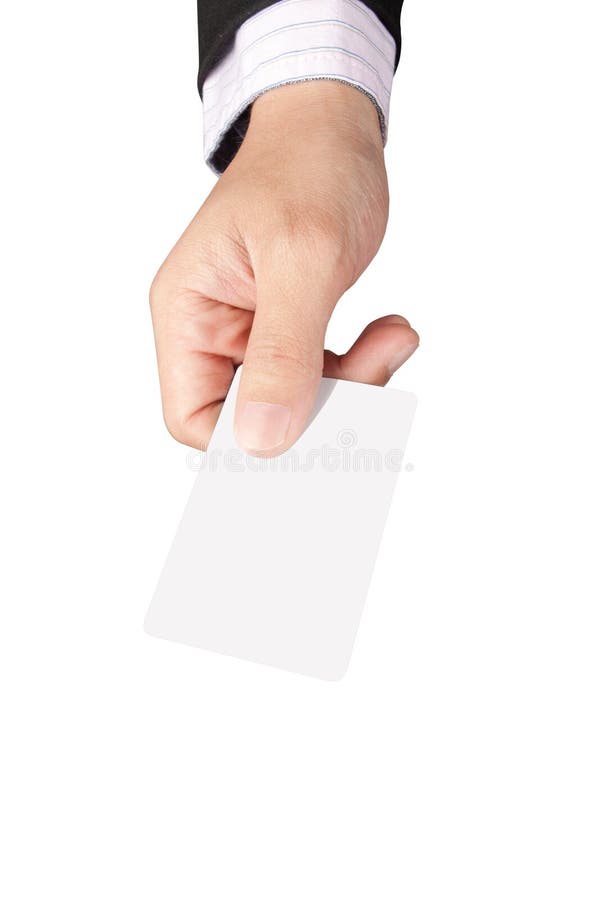 Giving a name card stock image. Image of marketing, background - 25969967