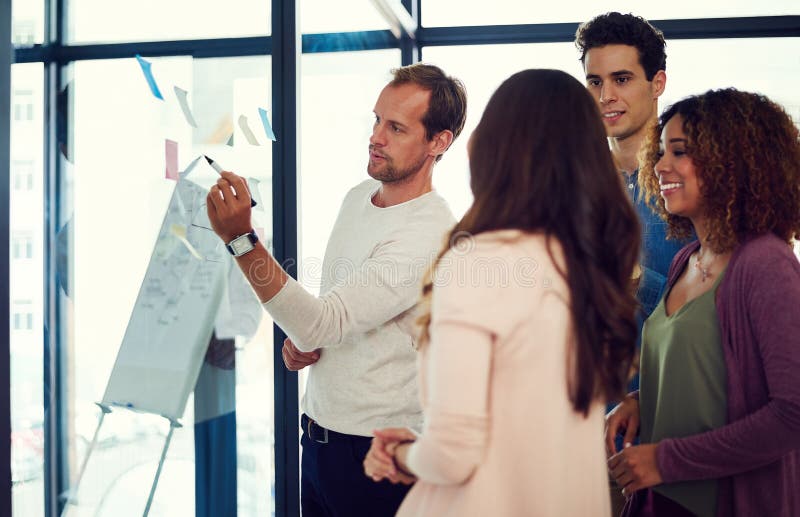 Giving Their Ideas a Visual Direction. a Group of Young Designers ...