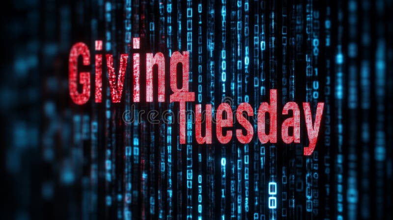 Giving Tuesday Card Featuring the Text Giving Tuesday in a Striking ...