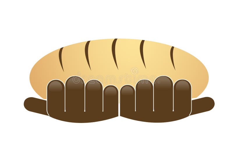 Giving you bread stock illustration. Illustration of life - 16164328