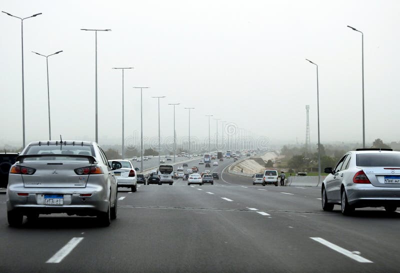 Giza, Egypt, May 21 2023: 26th of July Corridor Road Development ...