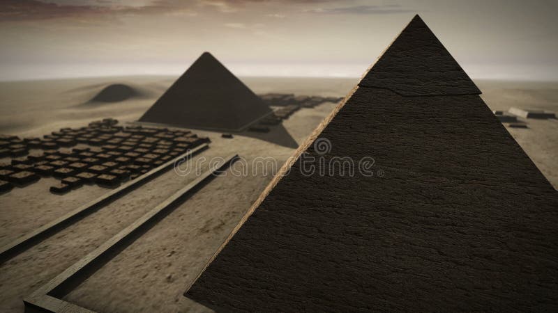 A 3D Animation of a Tomb in Ancient Egypt. a Greenscreen at the End of ...