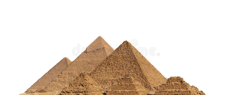 The Giza Pyramid Complex, Also Called the Giza Necropolis, Isolated on ...