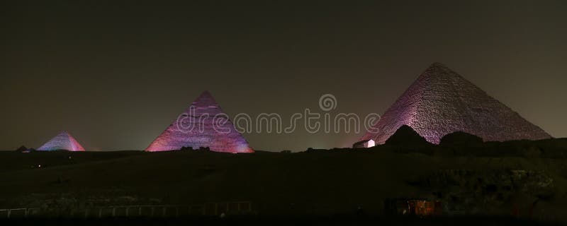 Giza Pyramid Complex in Cairo, Egypt Stock Image - Image of egypt ...