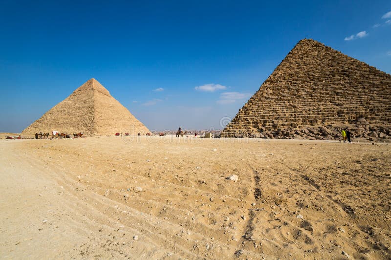 The Giza Pyramid Complex in Egypt Stock Image - Image of architecture ...