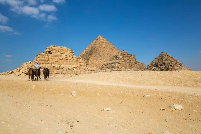 The Giza Pyramid Complex in Egypt Stock Photo - Image of scenery, view ...
