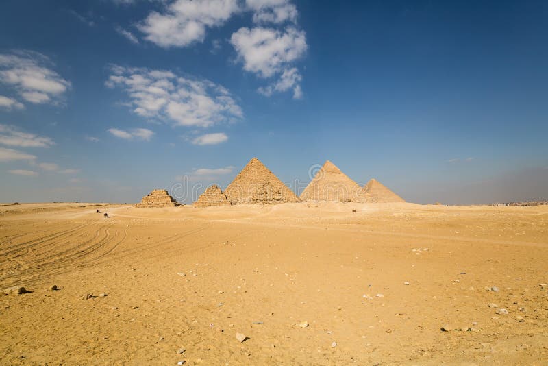 The Giza Pyramid Complex in Egypt Stock Image - Image of traveling ...