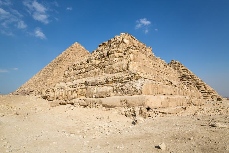 The Giza Pyramid Complex in Egypt Stock Image - Image of monument ...