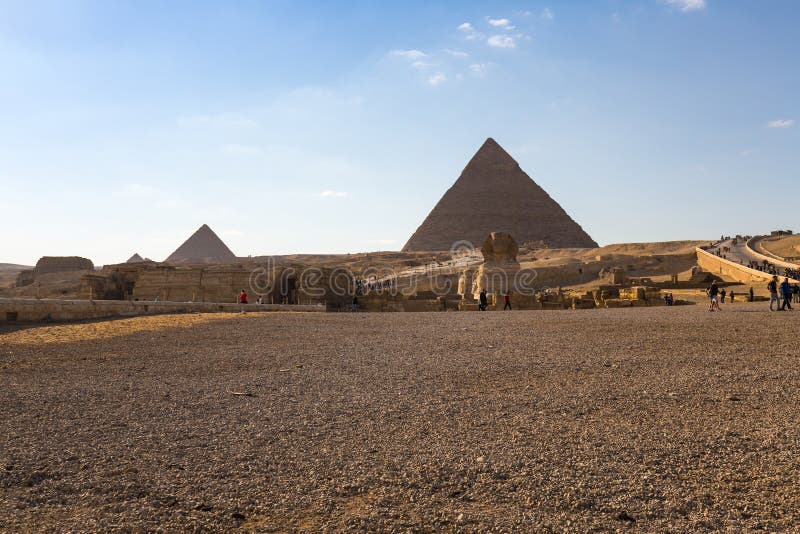 The Giza Pyramid Complex in Egypt Stock Photo - Image of complex ...