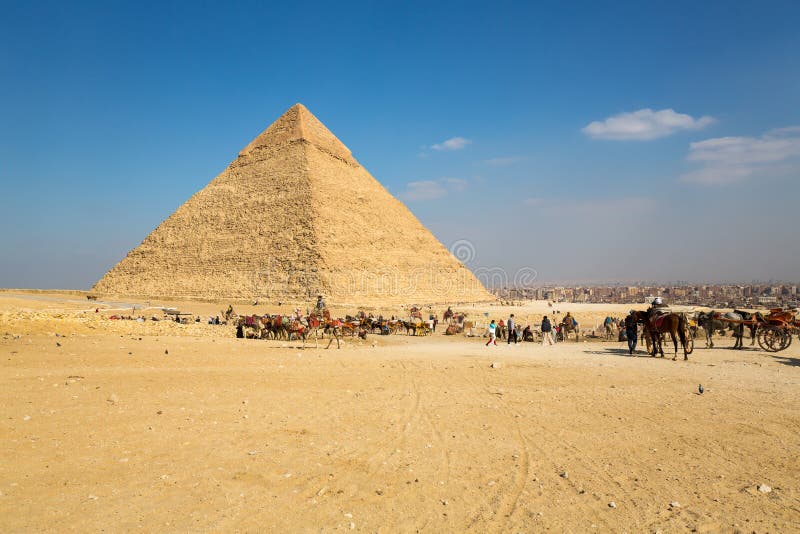 The Giza Pyramid Complex in Egypt Editorial Stock Image - Image of ...