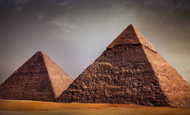 Pyramiderna I Giza, Kairo, Egypten Arkivfoto - Bild av arkitektur ...