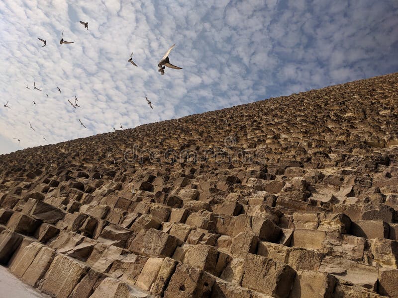 Giza Pyramids stock image. Image of desert, egyptology - 137607671