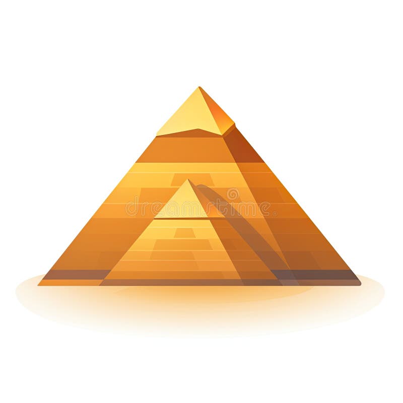 Giza Pyramids Vector Illustration. Stock Image - Image of egyptian ...