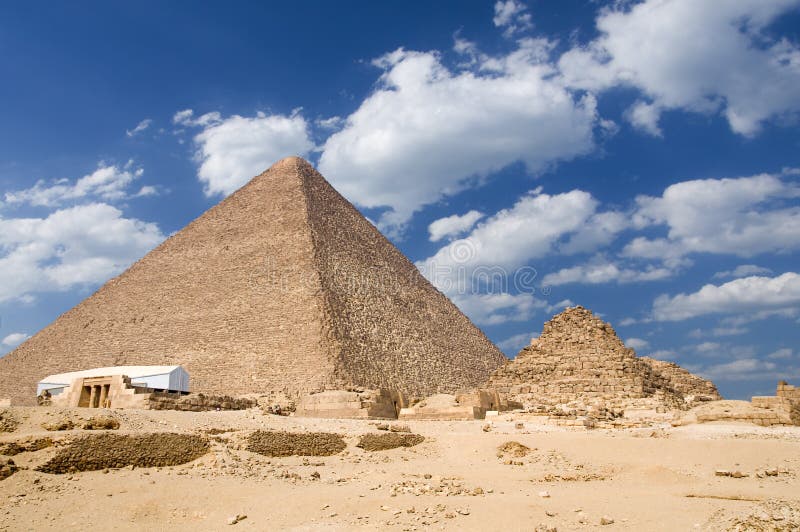 Pyramiderna I Giza, Kairo, Egypten Arkivfoto - Bild av arkitektur ...