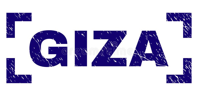 Grunge GIZA Rectangle Stamp Stock Vector - Illustration of dirty ...