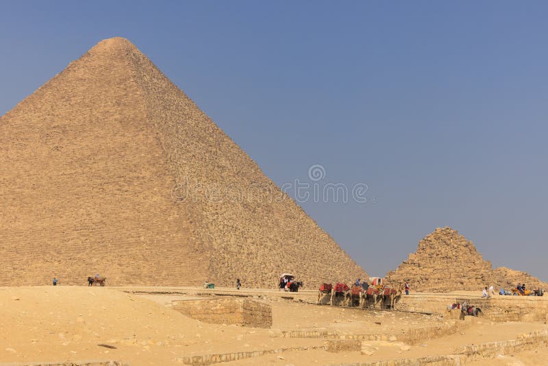 Gizeh Pyramids Near Cairo - Egypt Stock Photo - Image of travel ...