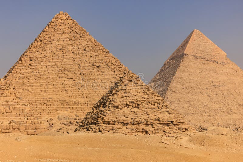 Gizeh Pyramids Near Cairo - Egypt Stock Photo - Image of cutout ...