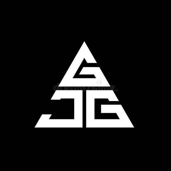 GJG Triangle Letter Logo Design with Triangle Shape. GJG Triangle Logo ...