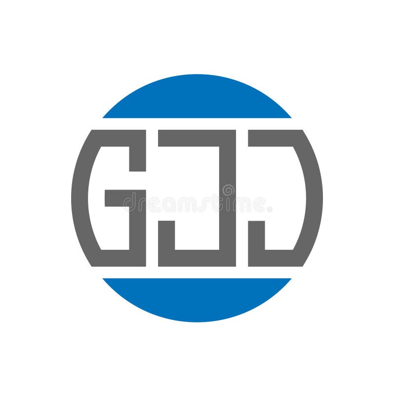 GJJ Letter Logo Design on White Background. GJJ Creative Initials ...