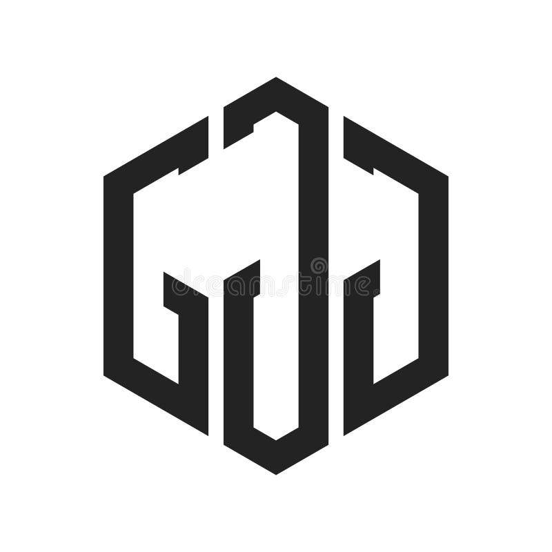 GJJ Logo Design. Initial Letter GJJ Monogram Logo Using Hexagon Shape ...
