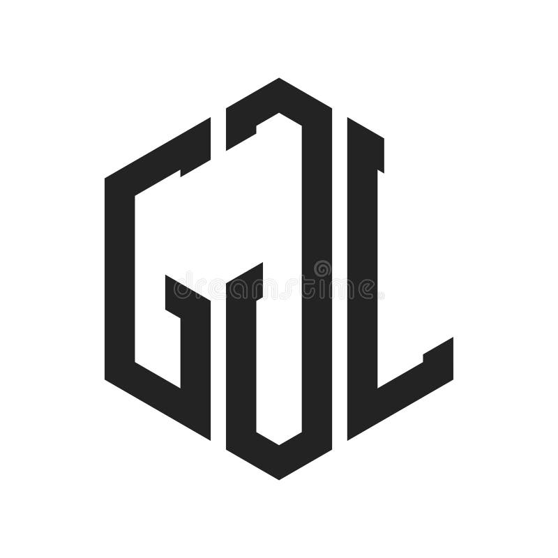 GJL Logo Design. Initial Letter GJL Monogram Logo Using Hexagon Shape ...
