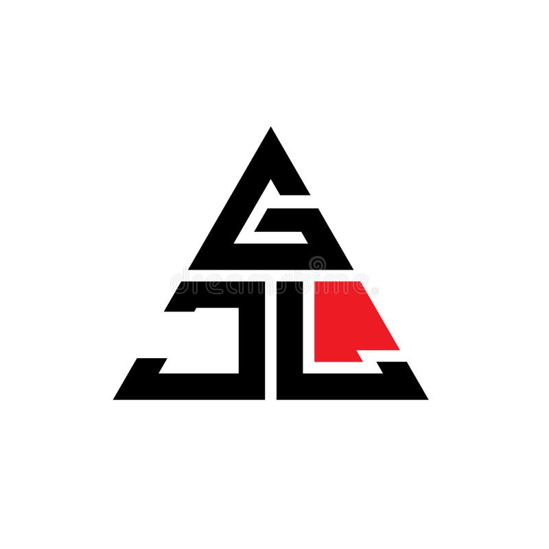 GJL Triangle Letter Logo Design with Triangle Shape. GJL Triangle Logo ...