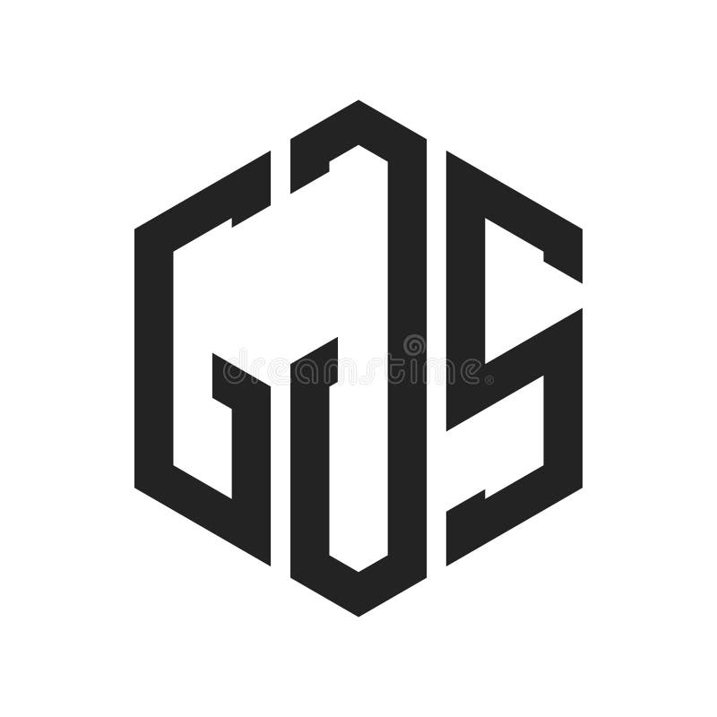 GJS Logo Design. Initial Letter GJS Monogram Logo Using Hexagon Shape ...