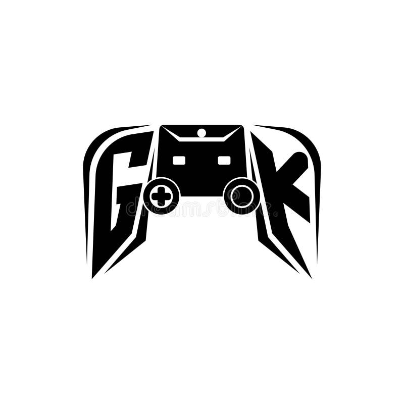 GK Monogram ESports Console Stock Vector - Illustration of concept ...