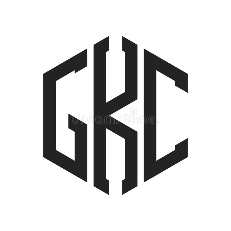 GKC Logo Design. Initial Letter GKC Monogram Logo Using Hexagon Shape ...