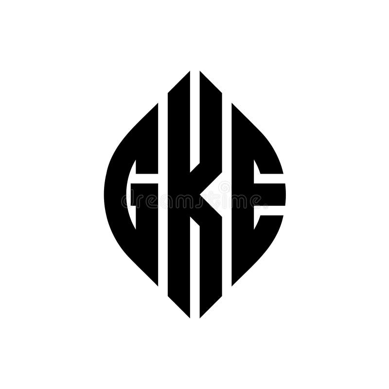 GKE Circle Letter Logo Design with Circle and Ellipse Shape. GKE ...
