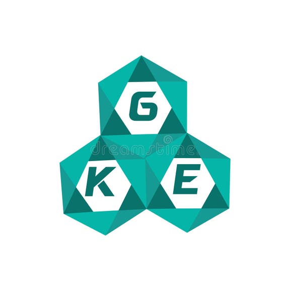 GKE Creative Minimalist Letter Logo. GKE Unique Vector Initials ...