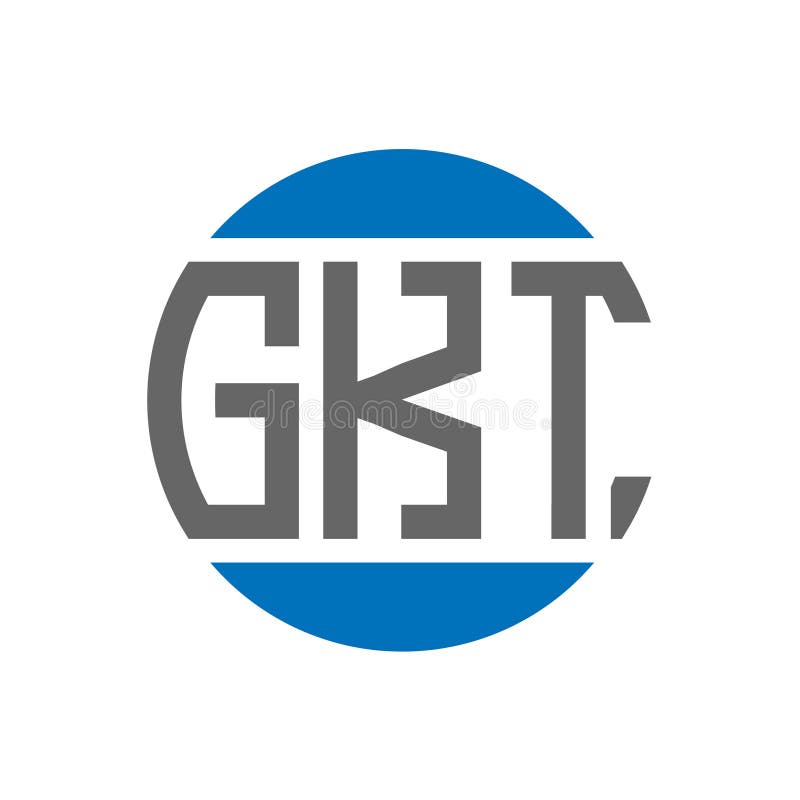 GKT Letter Logo Design on White Background. GKT Creative Initials ...