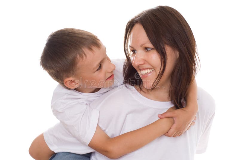 Glückliche Mutter Mit Ihrem Kind Stockbild - Bild von hand, erwachsener ...