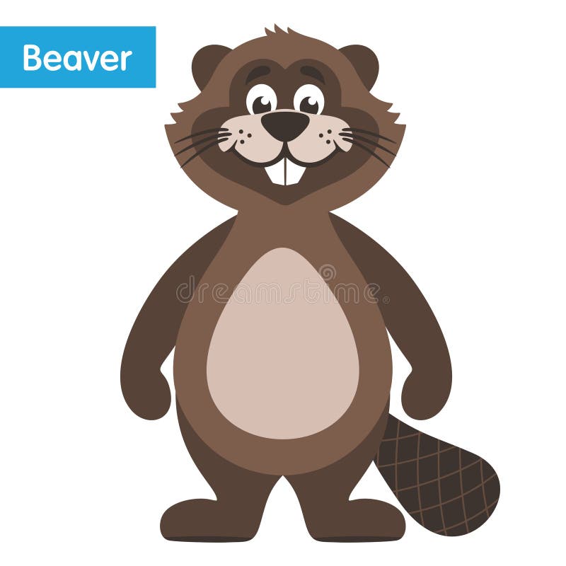 Zeichentrickfilm Figur Biber Stock Illustrationen, Vektors, & Klipart ...