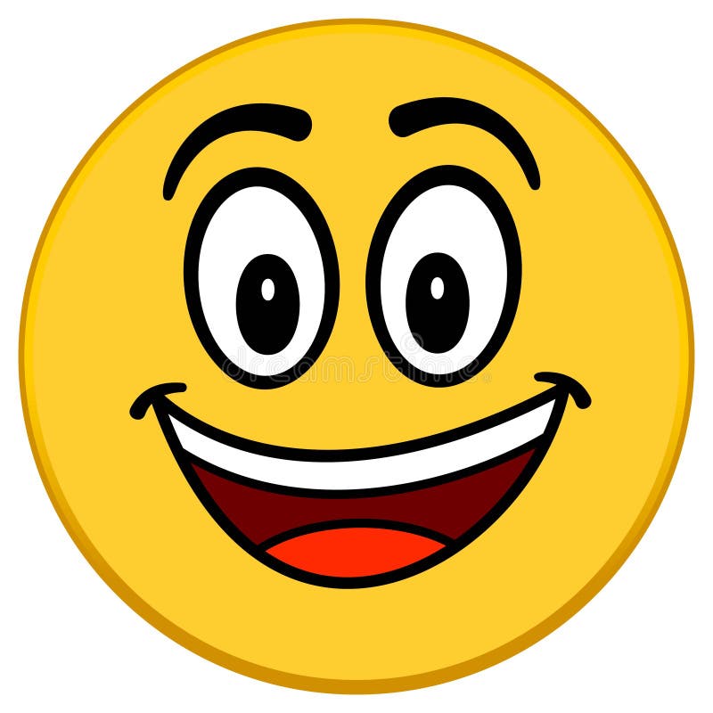 Glücklicher Emoticon vektor abbildung. Illustration von emoticon - 93701660