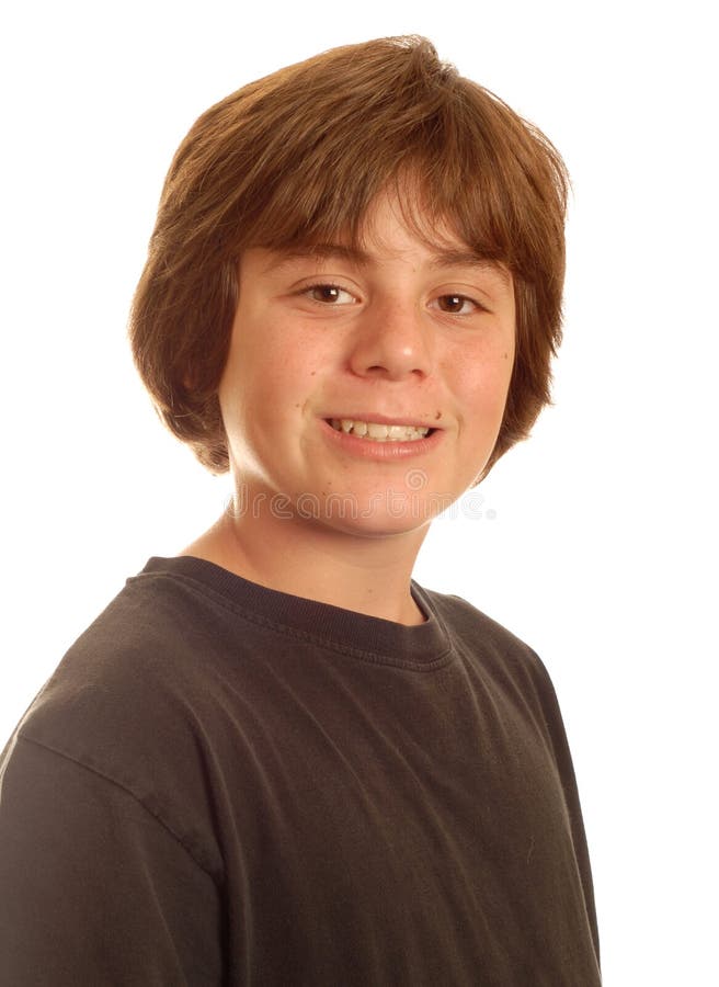 Glücklicher Jugendlich Junge Stockbild - Bild von junge, studio: 17926887