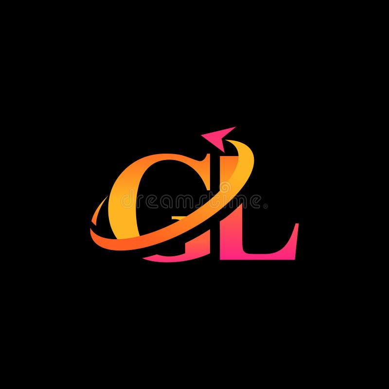 GL Aerospace Creative Logo Design Stock Illustration - Illustration of ...