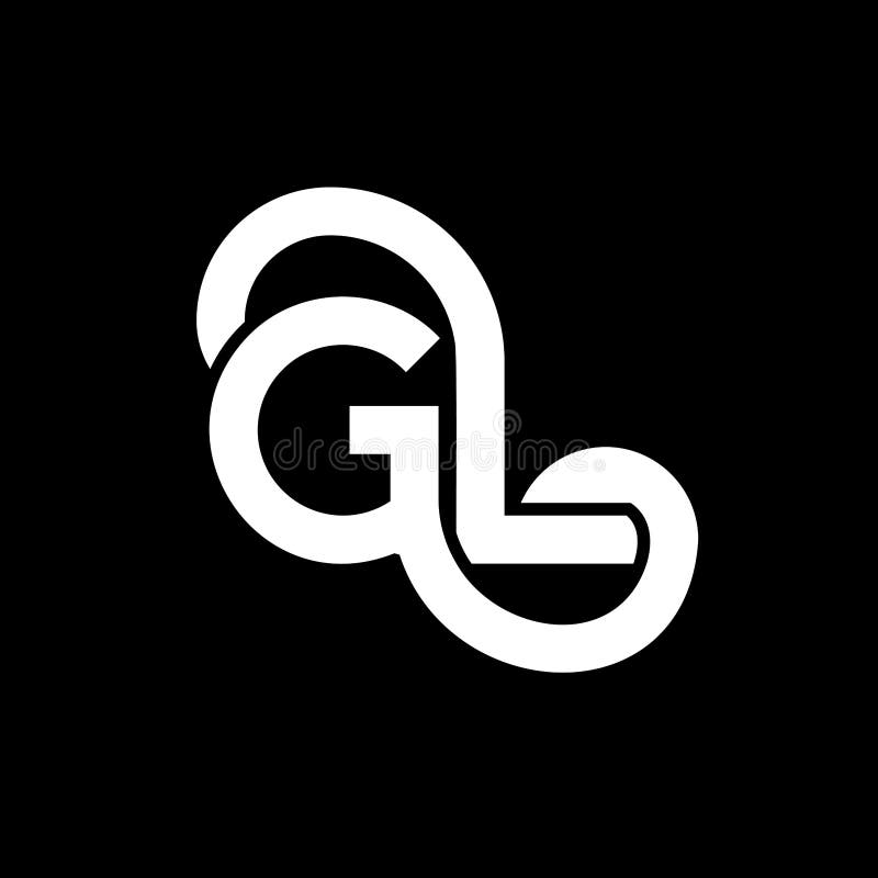 GL Letter Logo Design on Black Background. GL Creative Initials Letter ...