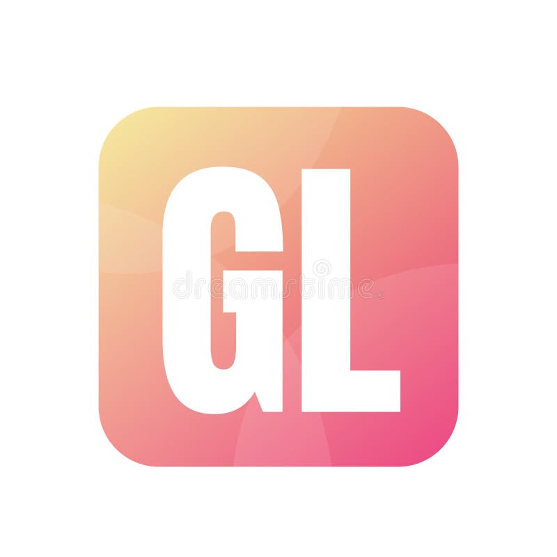 GL Letter Logo Design with Simple Style Stock Vector - Illustration of ...