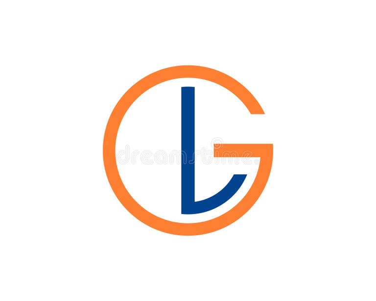 GL LG Circle Logo 2 Template Stock Vector - Illustration of internet ...