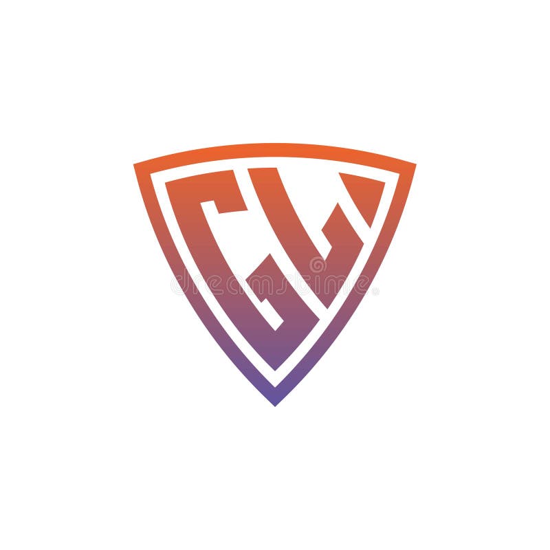 GL Logo Shield Monogram Gradient Style Design Stock Vector ... GL Logo Shield Monogram Gradient Style Design Stock Vector ...