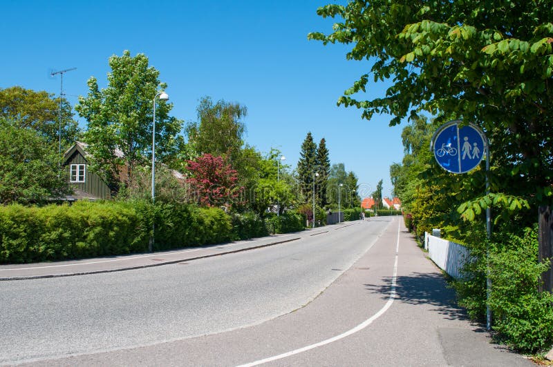 Gl. Lyngevej in Allerod in Denmark Stock Image - Image of north ...