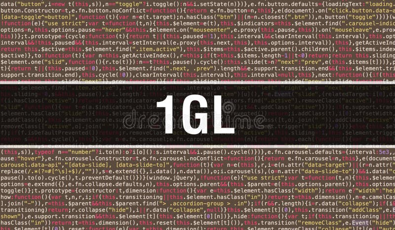 1gl Text Written On Programming Code Abstract Technology Background Of 8862