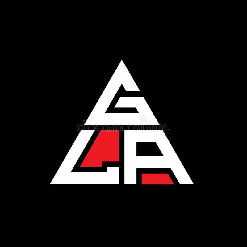 GLA Triangle Letter Logo Design with Triangle Shape. GLA Triangle Logo ...
