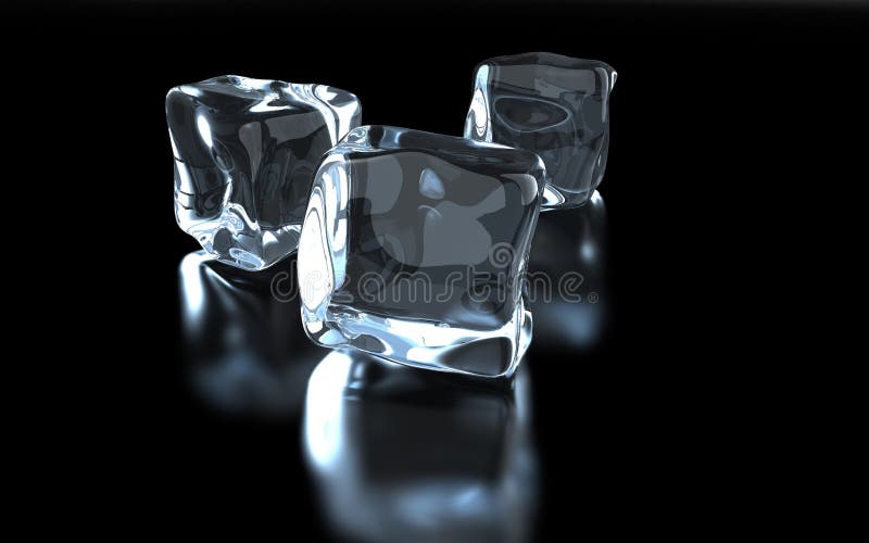 Glace de cube illustration stock. Illustration du solide - 6492138